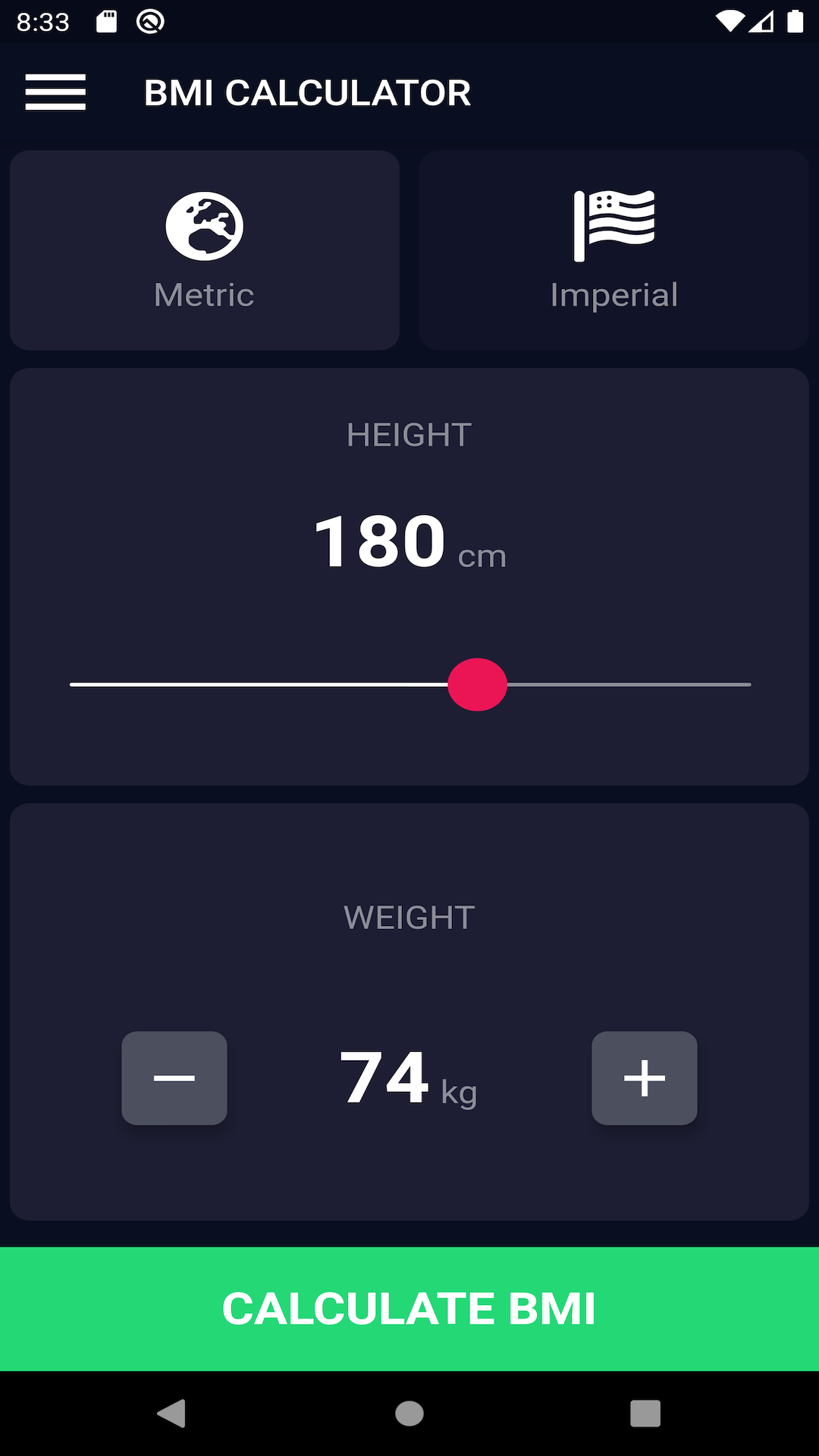 BMI Calculator BMI Calculator